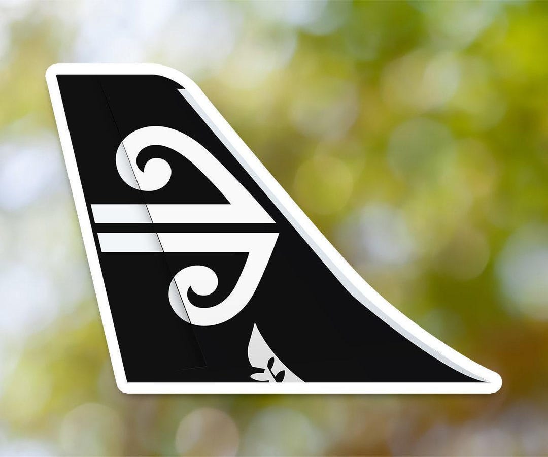 Air New Zealand Sticker, Tailplane Sticker Waterproof for Suitcase, Car ...
