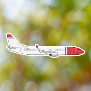 Boeing 737 Sticker, Norwegian Air Shuttle Airplane Sticker Waterproof ...