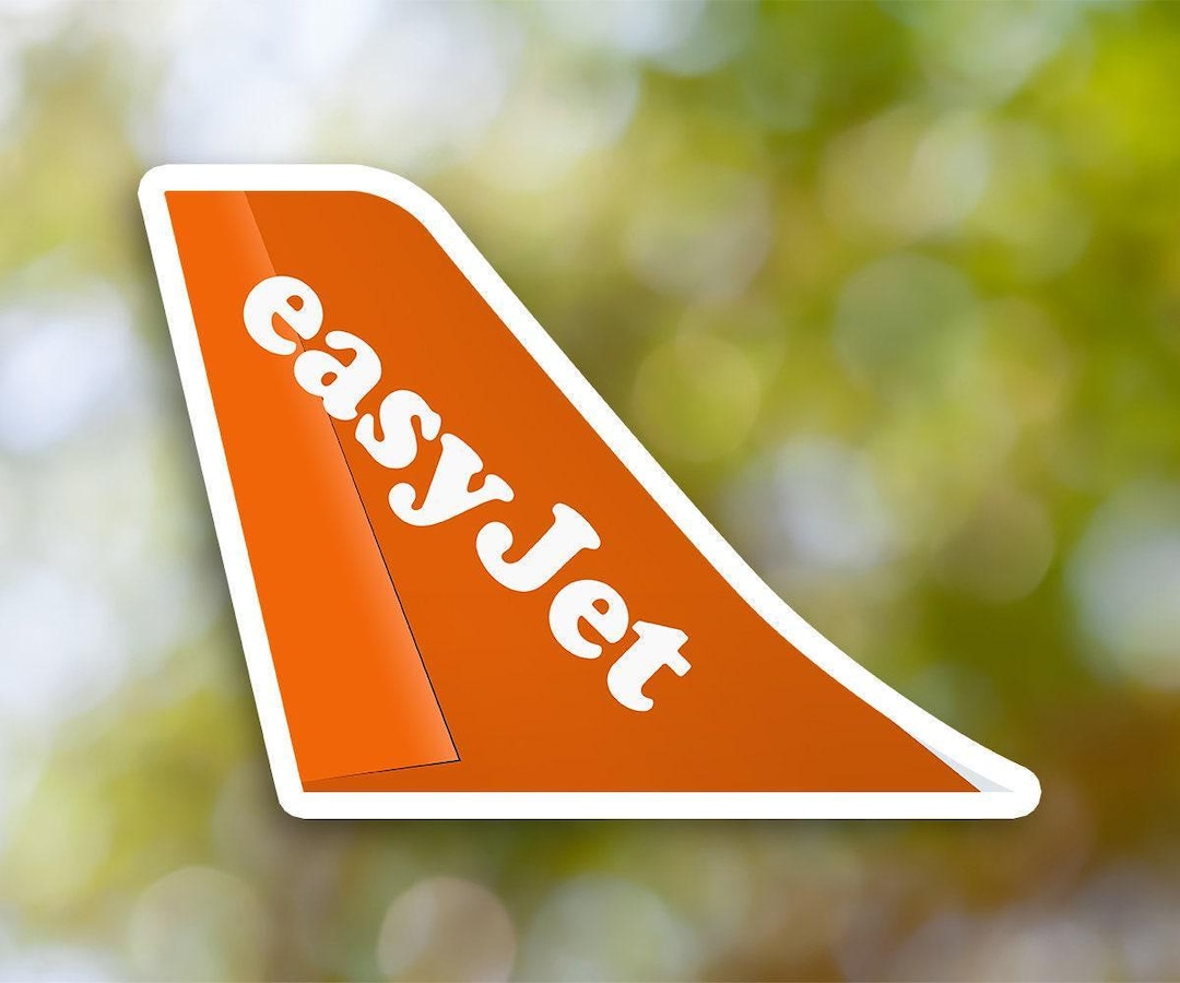 Easyjet Sticker, Tailplane Sticker Waterproof for Suitcase, Car, Book ...