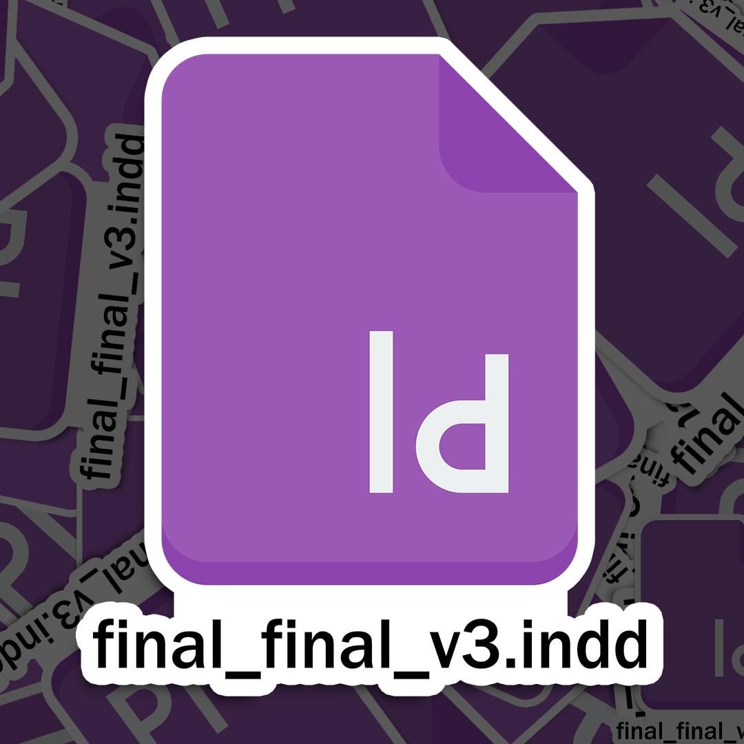 Indesign Final Version Meme Sticker, IT Sticker Vinyl, Meme Decal, for ...
