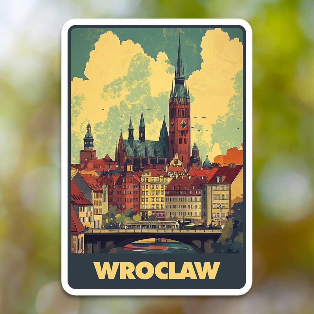 Wroclaw Psala Sticker, Wroclaw Decal, for Laptop Car, Book, Water ...