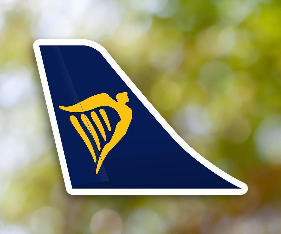 Ryanair Sticker, Tailplane Sticker Waterproof for Suitcase, Car, Book ...