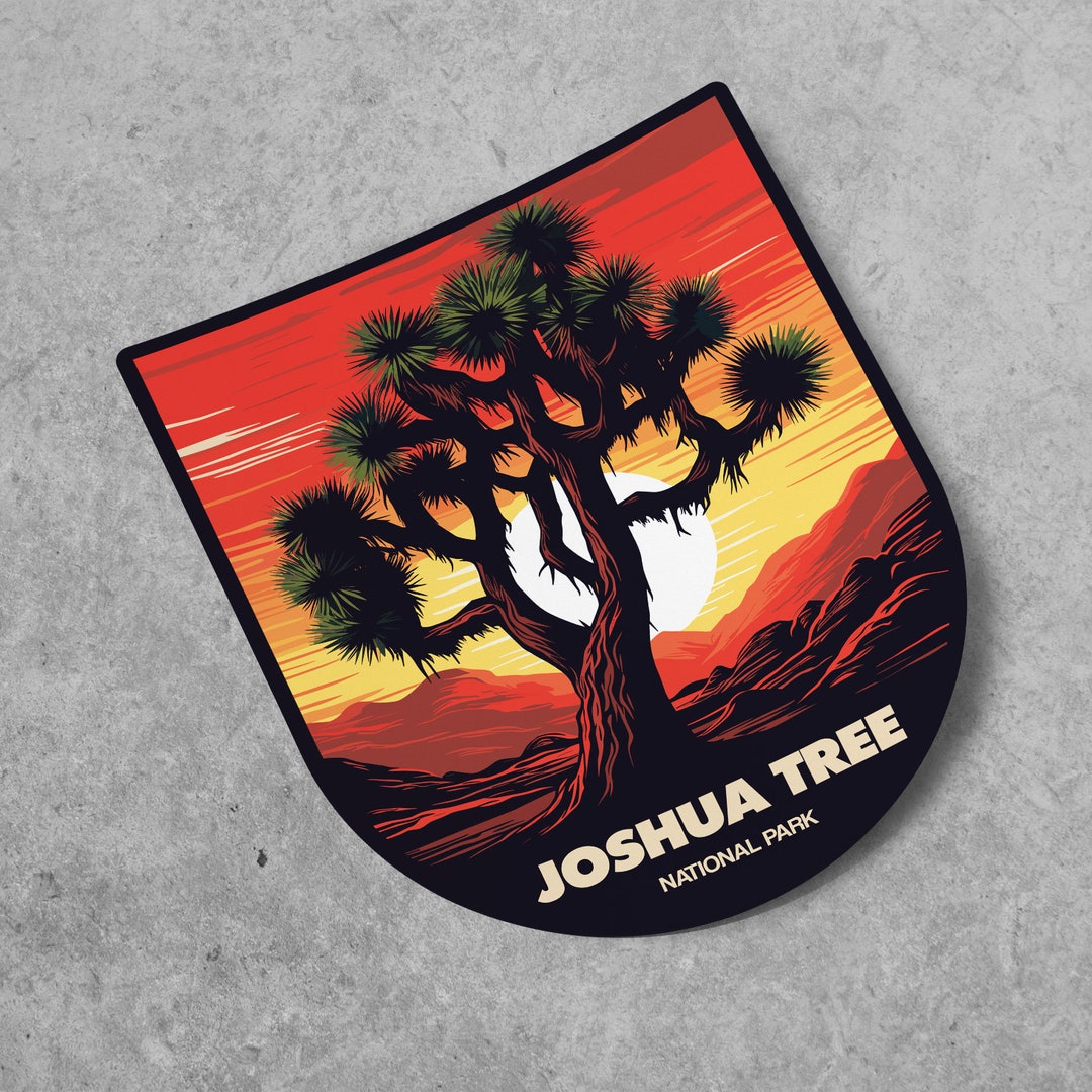 Joshua Tree National Park Sticker Waterproof for Laptop, Car, Book ...
