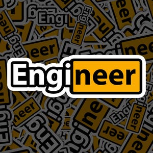 Engineer Sticker Sticker, IT Sticker, for Laptop Car, Book, Water ...