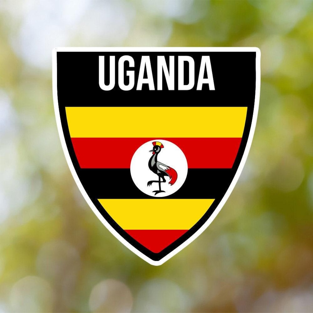 Uganda Sticker Shield Waterproof for Laptop, Car, Book, Water Bottle ...