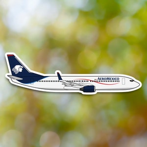 Boeing 737 Sticker, Aeromexico Airplane Sticker Waterproof for Suitcase ...