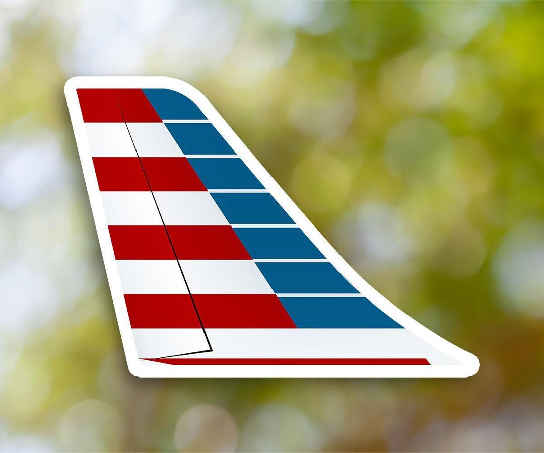 American Airlines Sticker, Tailplane Sticker Waterproof for Suitcase ...
