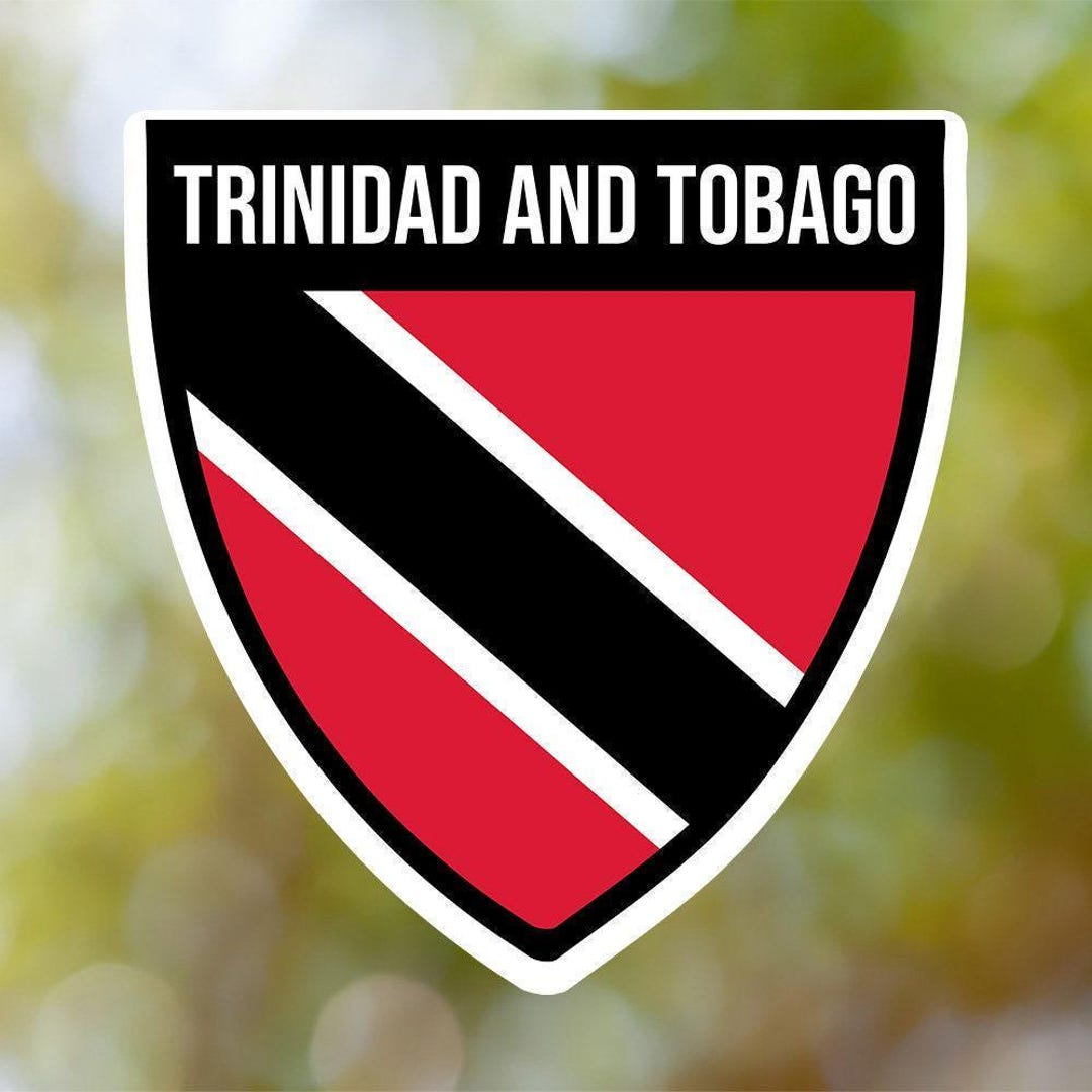 Trinidad and Tobago Sticker Shield Waterproof for Laptop, Car, Book ...