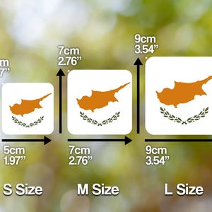 Cyprus Sticker Geometric for Laptop, Car, Book, Water Bottle, Helmet ...