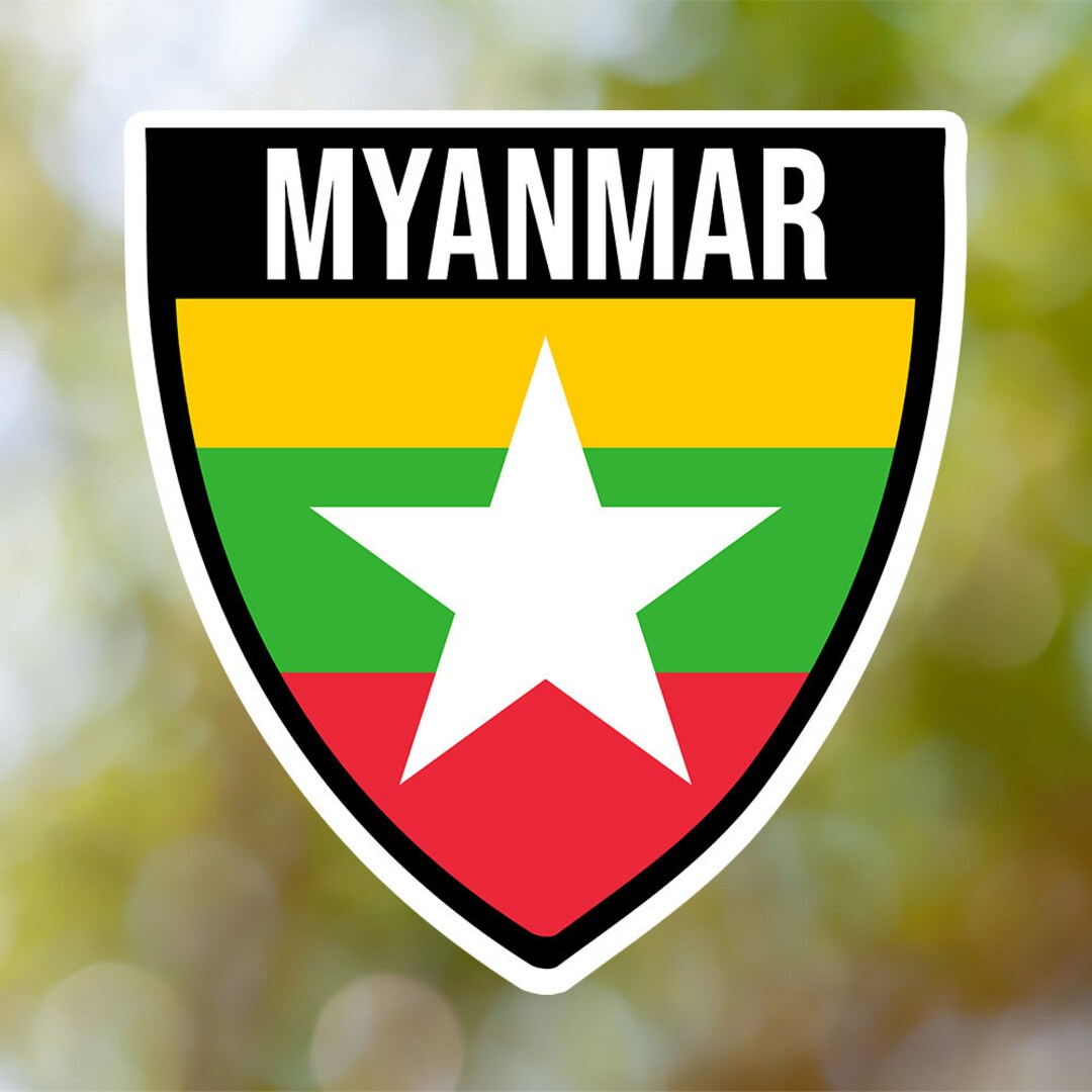 Myanmar Sticker Shield Waterproof for Laptop, Car, Book, Water Bottle ...