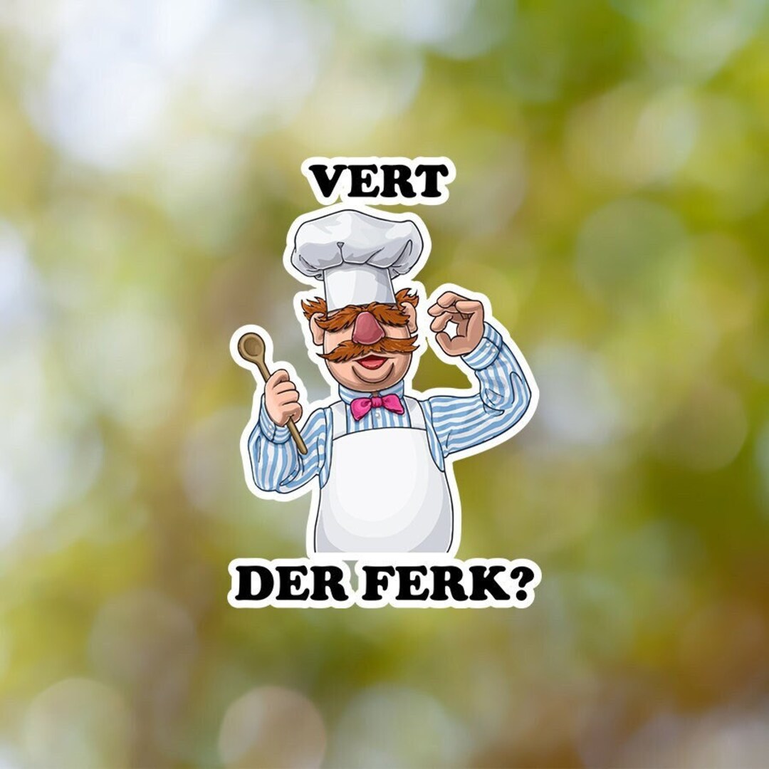 Vert Der Ferk Meme Sticker Waterproof, Vinyl Decal, for Laptop Car ...