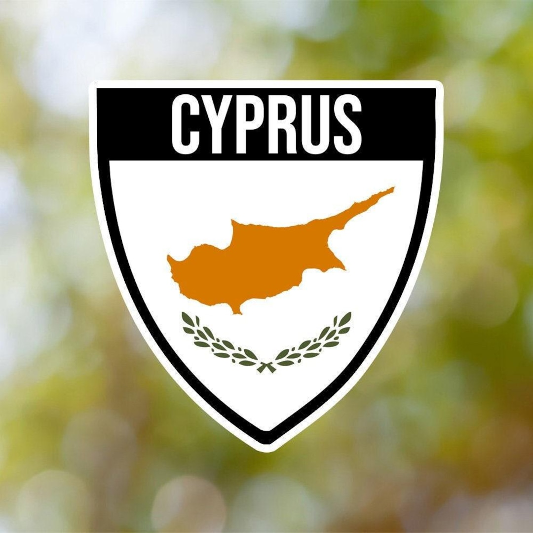 Cyprus Sticker Shield Waterproof for Laptop, Car, Book, Water Bottle ...