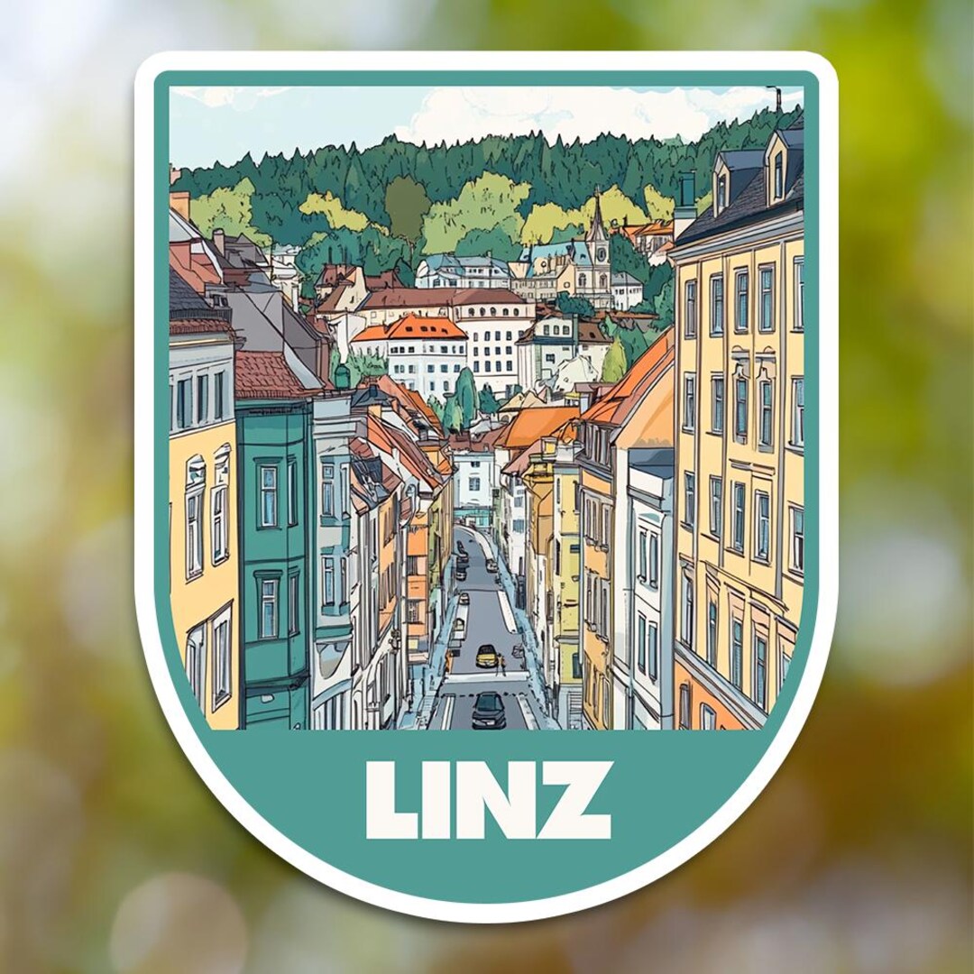 Linz Sticker, Linz Decal, for Laptop Car, Book, Water Bottle, Helmet ...