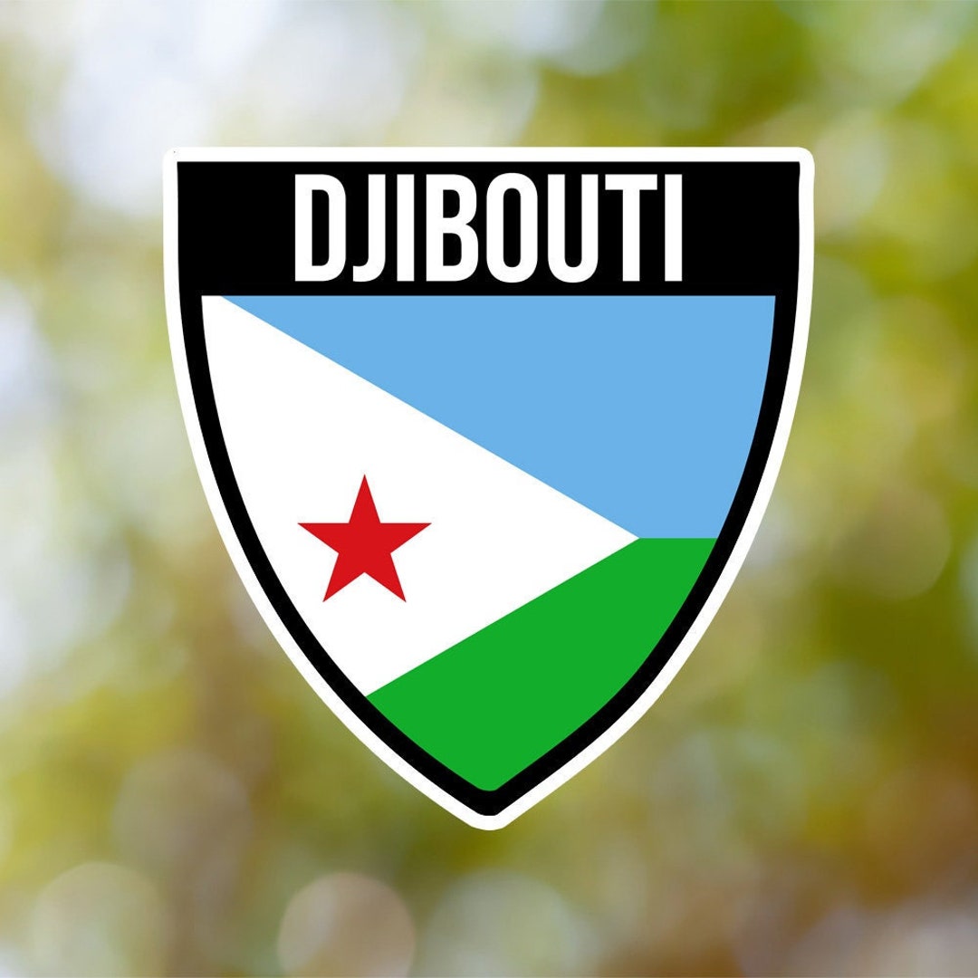 Djibouti Sticker Shield Waterproof for Laptop, Car, Book, Water Bottle, Helmet, Toolbox - Etsy