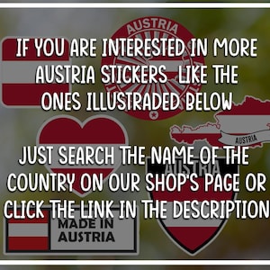 Austria Coat of Arms Sticker, Vinyl Decal, for Laptop Car, Book, Water ...