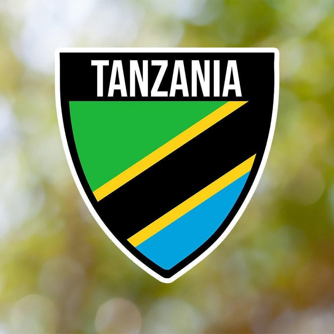 Tanzania Sticker Shield Waterproof for Laptop, Car, Book, Water Bottle ...