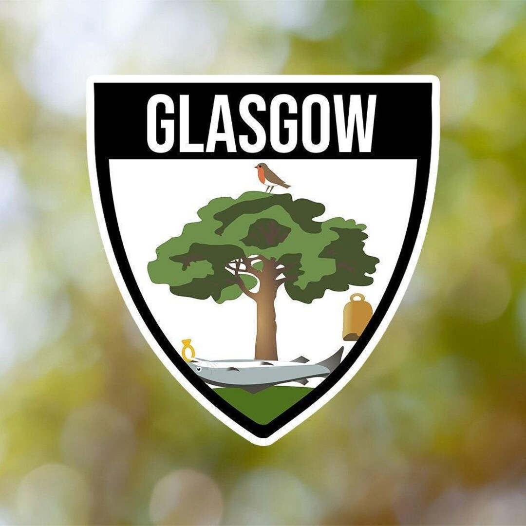 Glasgow Sticker Shield Waterproof for Laptop, Car, Book, Water Bottle ...