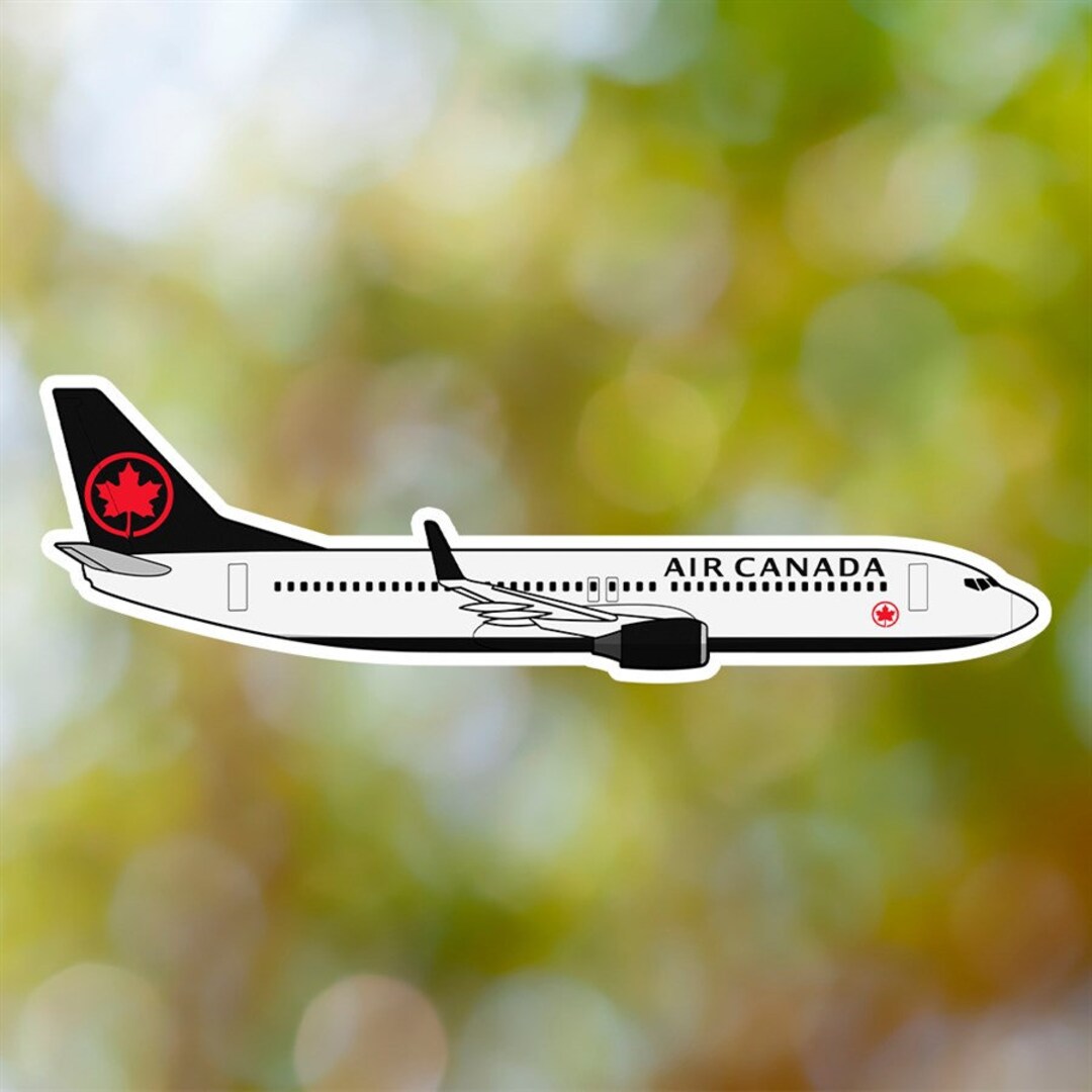 Boeing 737 Sticker, Air Canada Airplane Sticker Waterproof for Suitcase ...