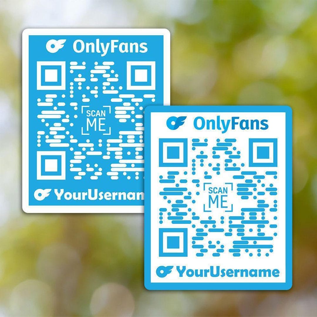Custom Onlyfans Sticker QR Code | Custom QR Code | Personalised ...