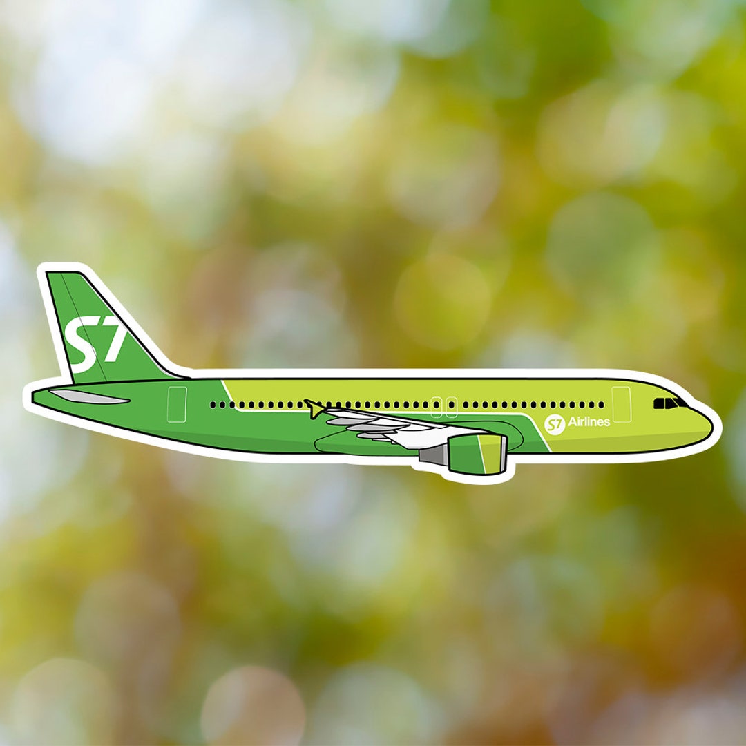 Airbus A320 Sticker, S7 Airlines Airplane Sticker Waterproof for ...