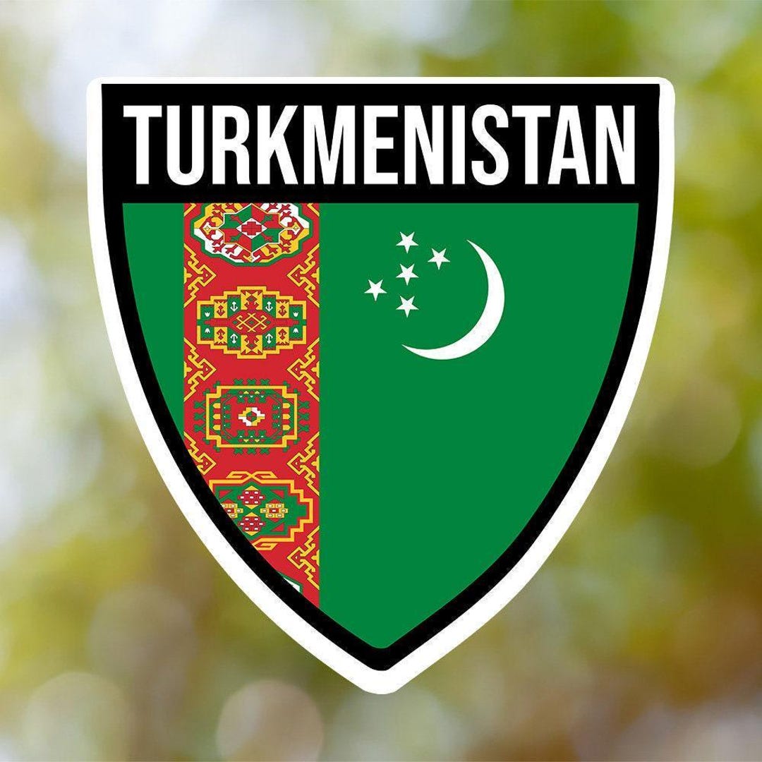 Turkmenistan Sticker Shield Waterproof for Laptop, Car, Book, Water ...