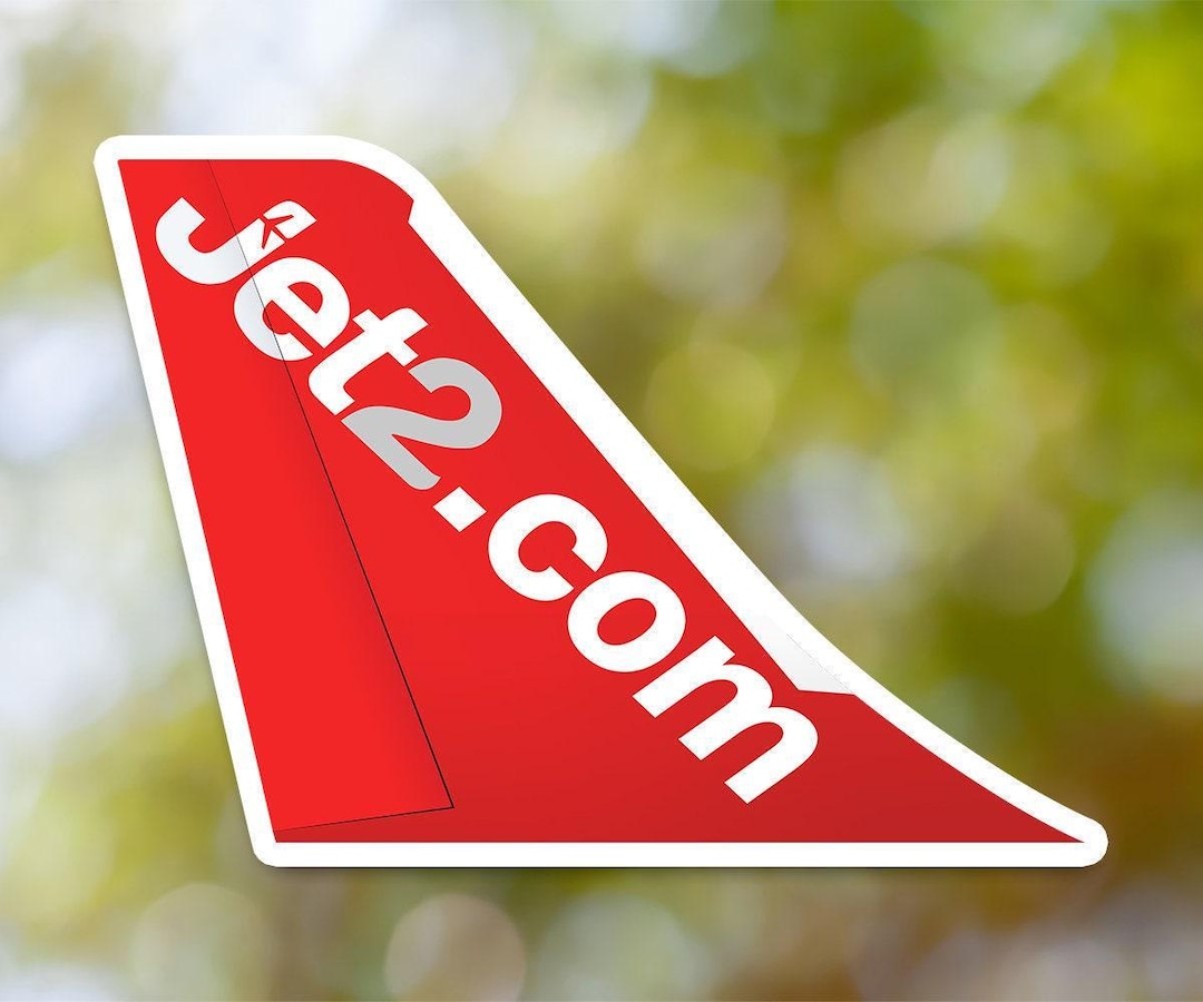 Jet2 Sticker, Tailplane Sticker Waterproof for Suitcase, Car, Book ...
