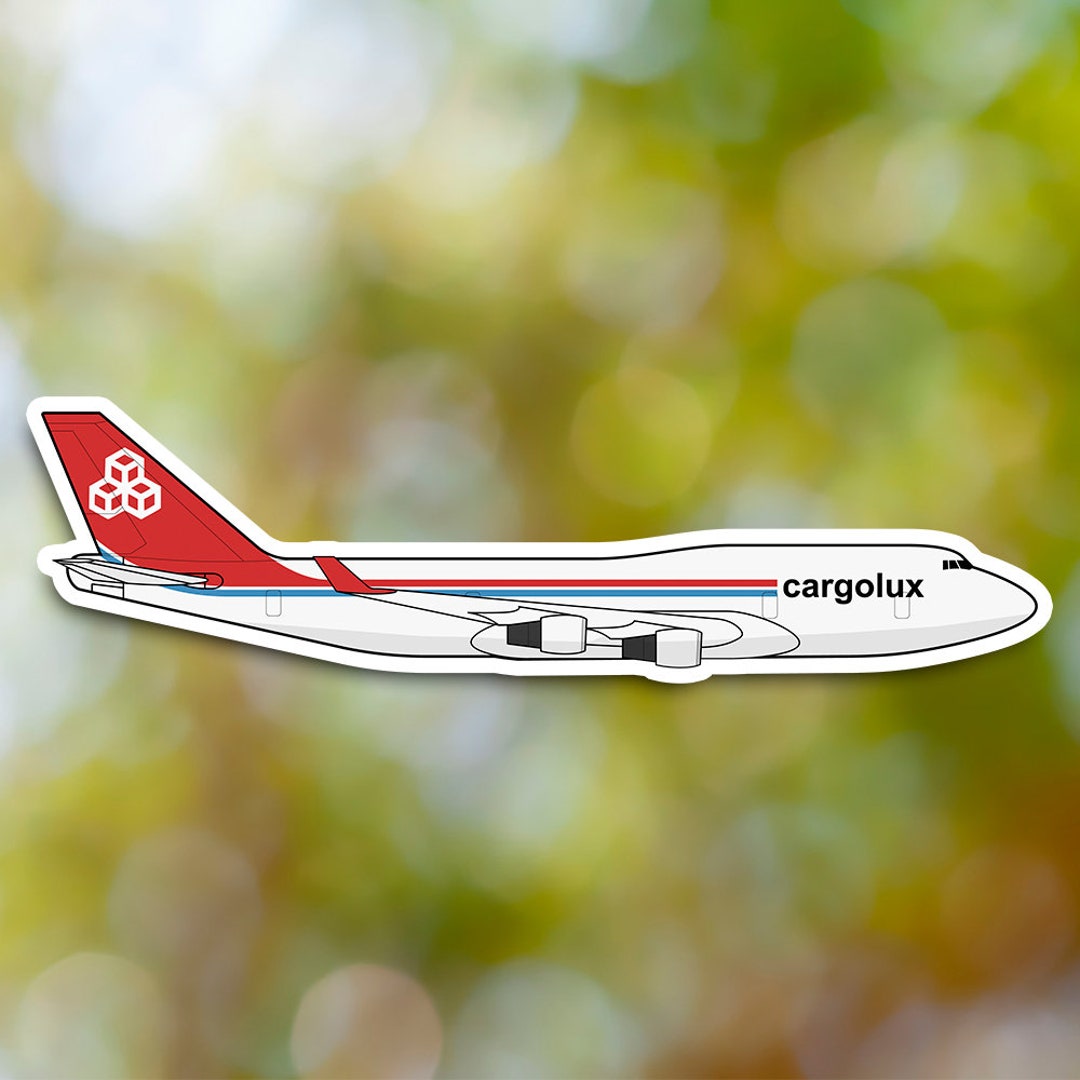 Boeing 747 Sticker, Cargolux Airlines Airplane Sticker Waterproof for ...