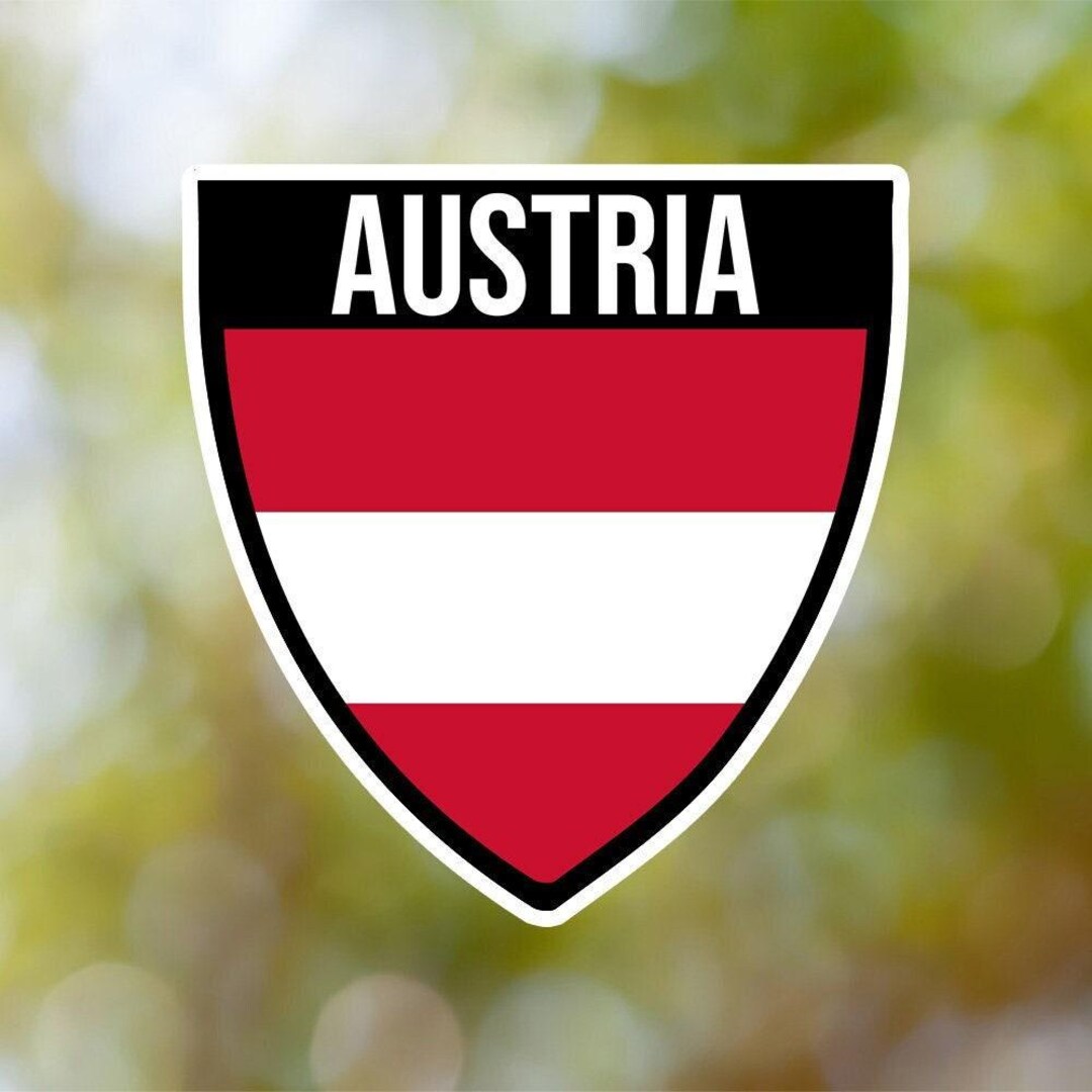 Austria Sticker Shield Waterproof for Laptop, Car, Book, Water Bottle ...