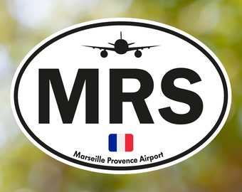 A5 Sticker Sheet Marseille Landmarks Vinyl Stickers France City Map ...