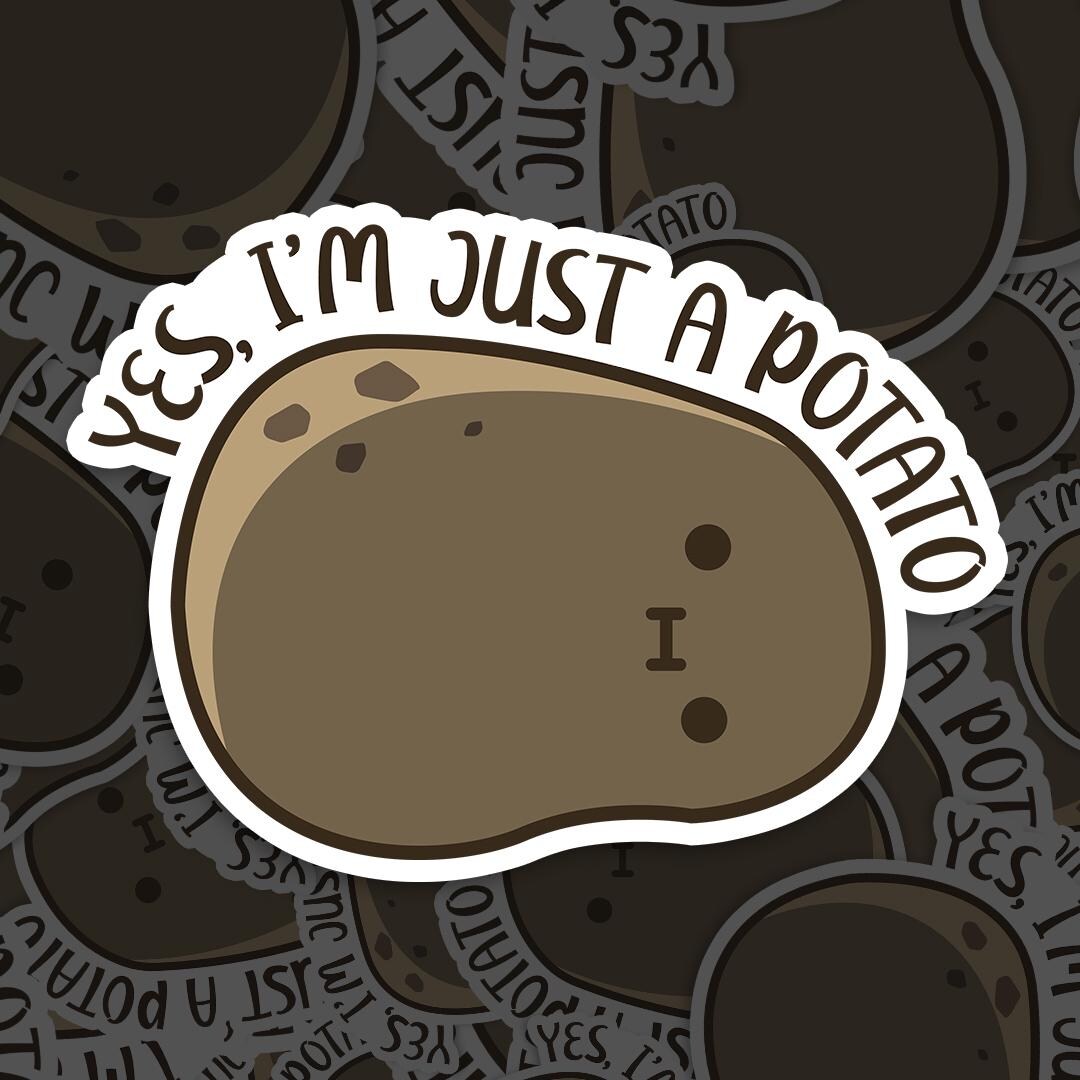 I'm a Potato Sticker Waterproof, Vinyl Decal, for Laptop Car, Book ...