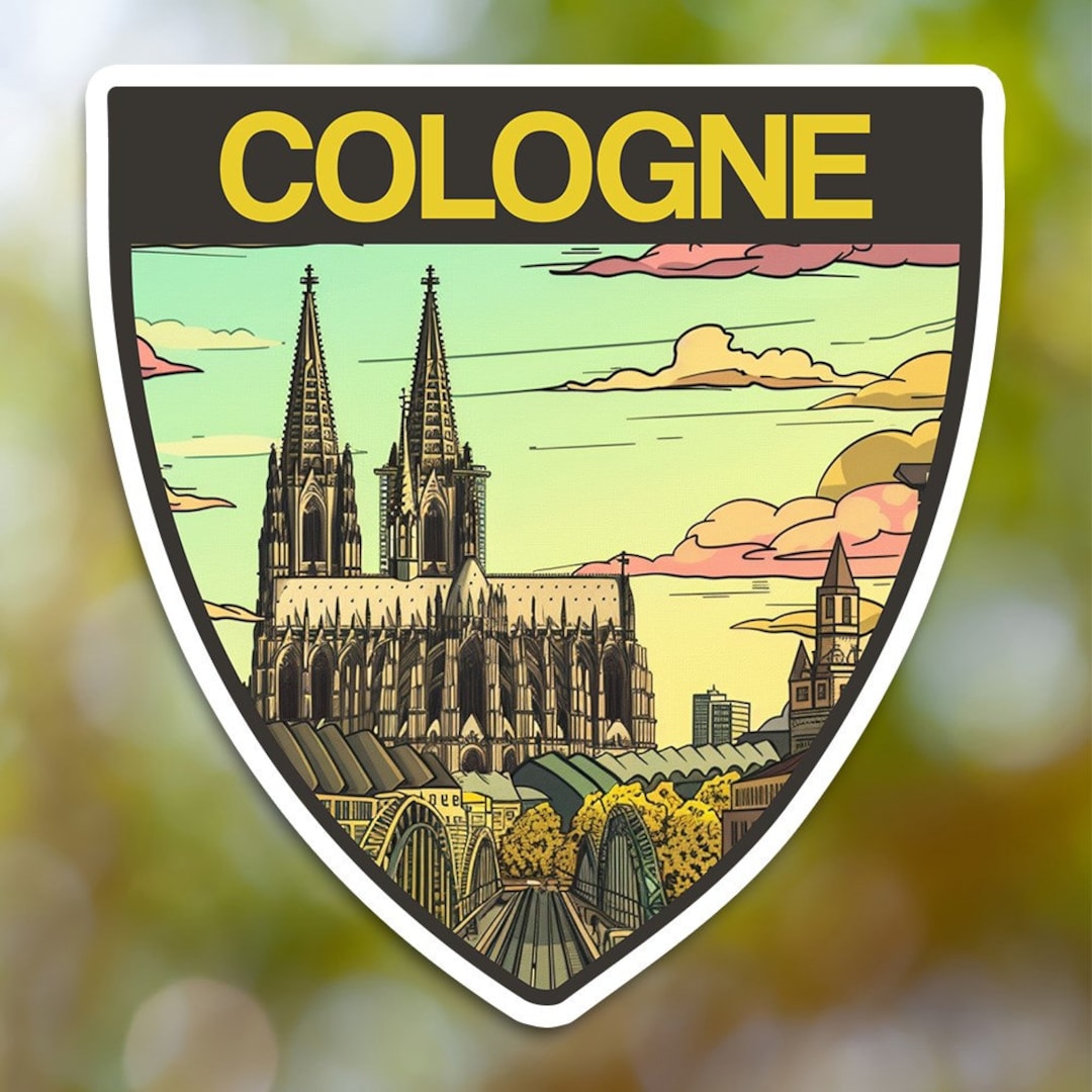 Cologne Sticker, City Sticker Vinyl Decal, for Laptop Car, Book, Water ...