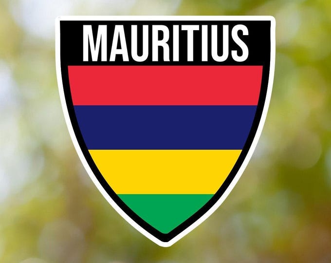 Mauritius Flag Emblem Stickers - Etsy
