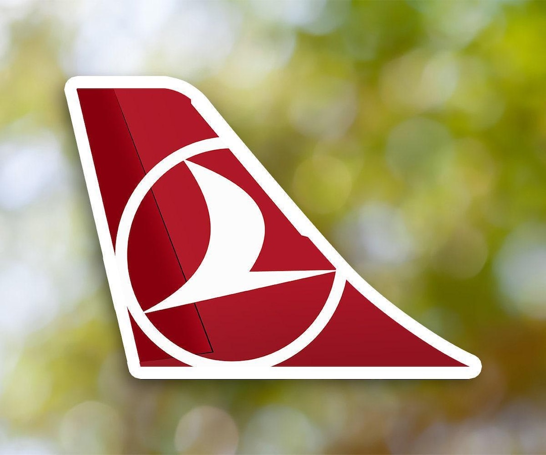 Turkish Airlines Sticker, Tailplane Sticker Waterproof for Suitcase ...