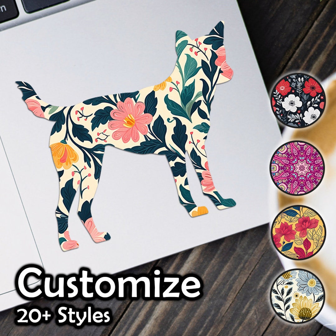 Kai Ken Sticker, Dog Sticker With Pattern Waterproof for Laptop, Car ...