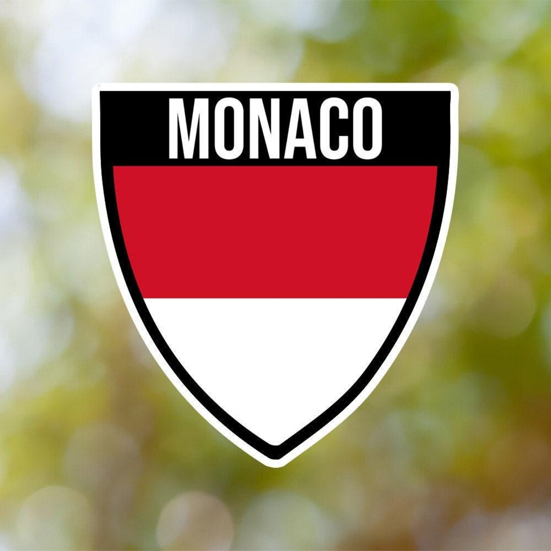 Monaco Sticker Shield Waterproof for Laptop, Car, Book, Water Bottle ...