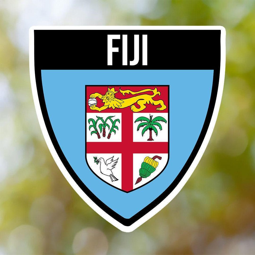 Fiji Sticker Shield Waterproof for Laptop, Car, Book, Water Bottle ...