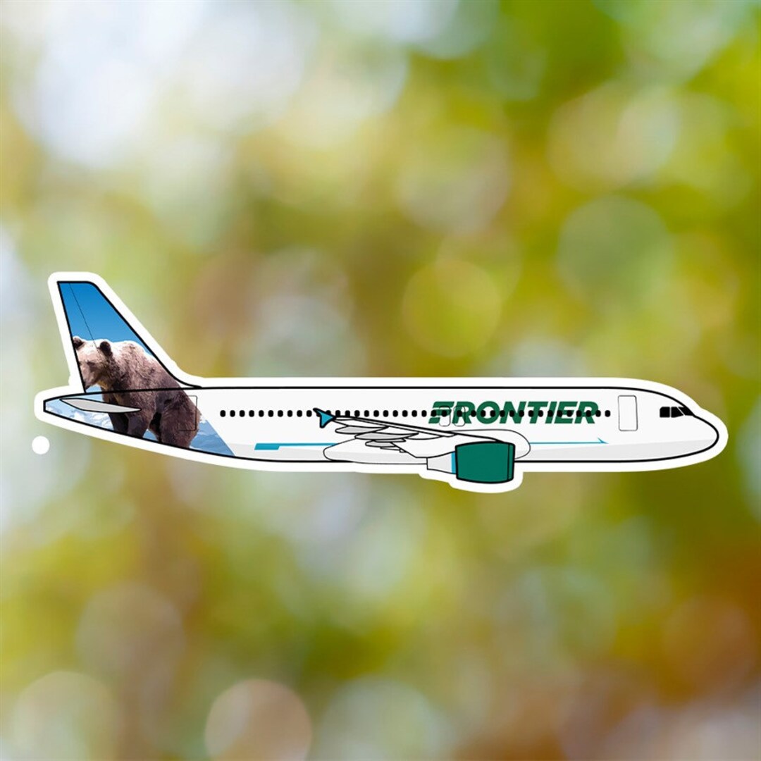 Airbus A320 Sticker, Frontier Airlines Airplane Sticker Waterproof for ...