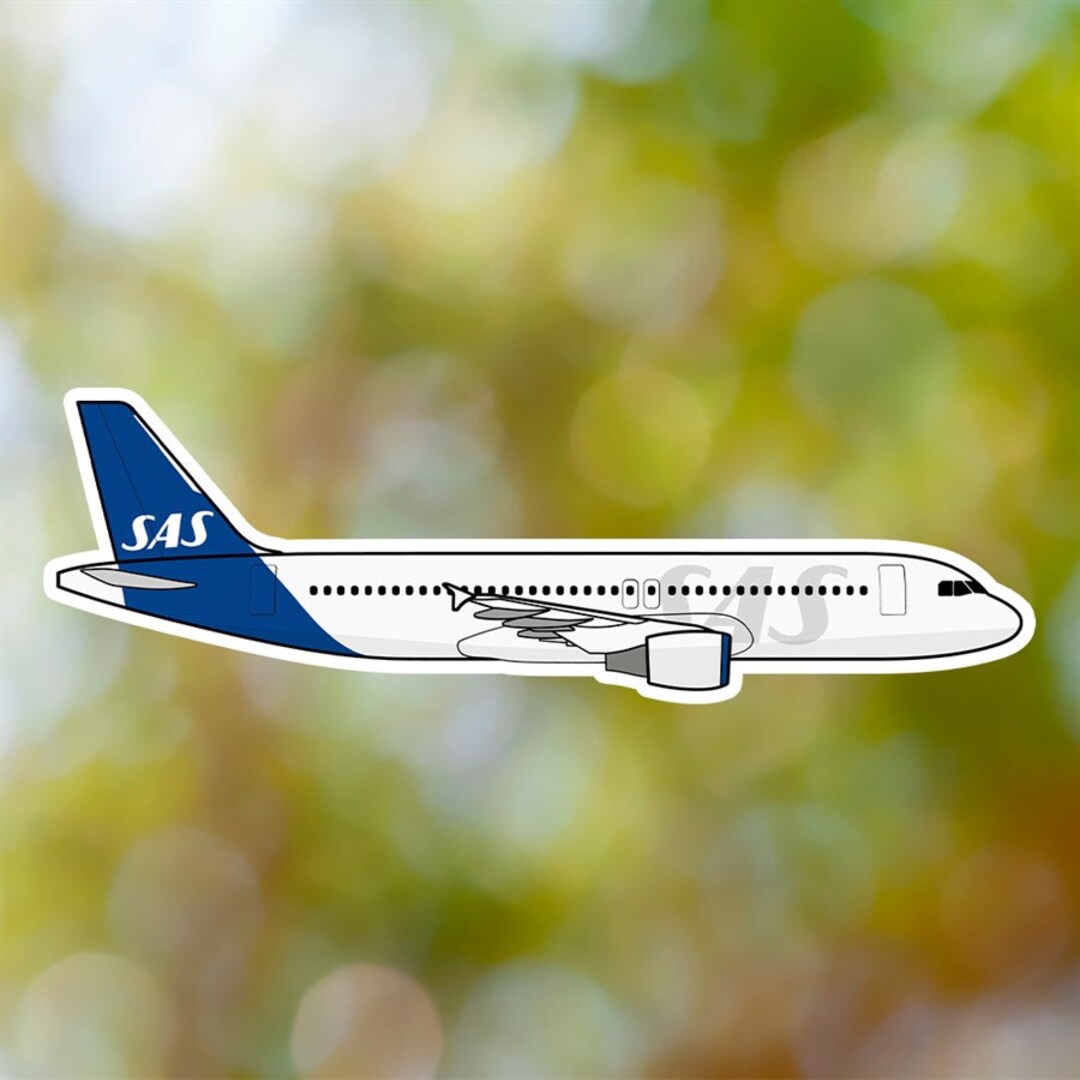 Airbus A320 Sticker, SAS Airplane Sticker Waterproof for Suitcase, Car ...