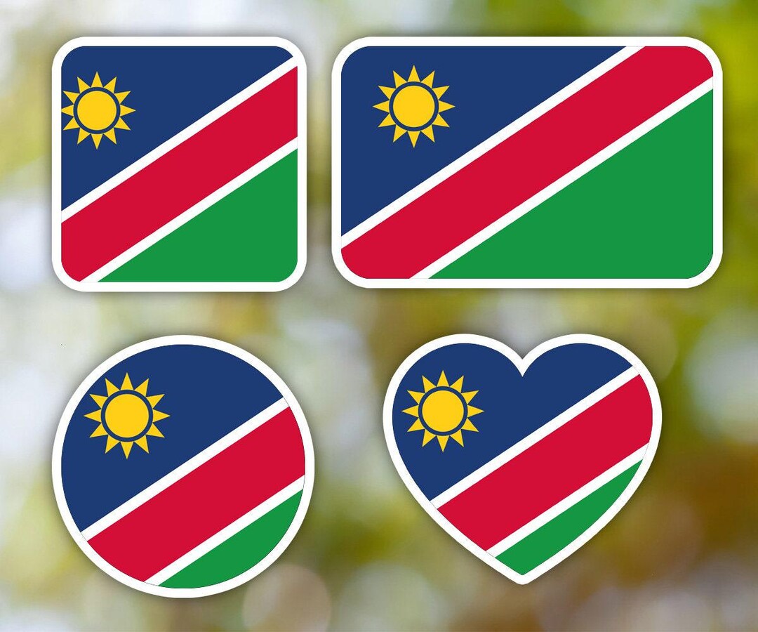 Namibia Sticker Geometric for Laptop, Car, Book, Water Bottle, Helmet ...