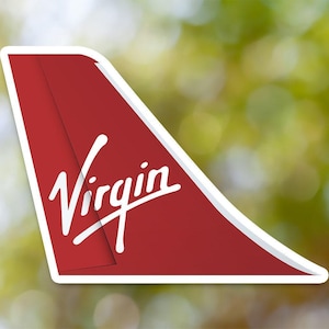 Virgin Atlantic Sticker, Tailplane Sticker Waterproof for Suitcase, Car ...