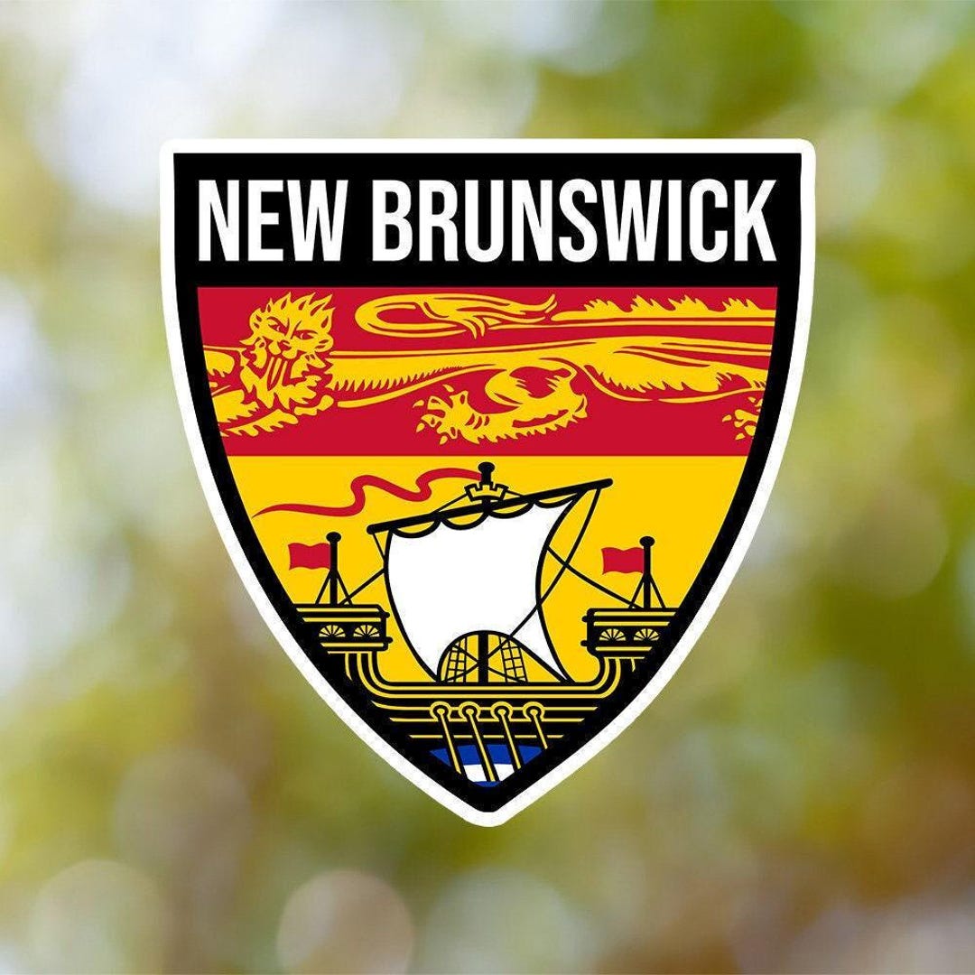 New Brunswick Sticker Shield Waterproof for Laptop, Car, Book, Water ...