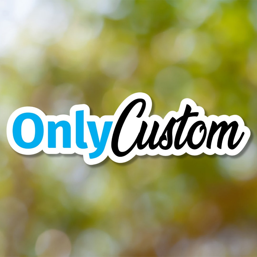 Custom Onlyfans Sticker Waterproof, Vinyl Decal, for Laptop Car, Book ...