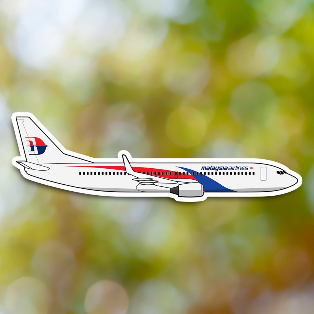Boeing 737 Sticker, Malaysia Airlines Airplane Sticker Waterproof for ...