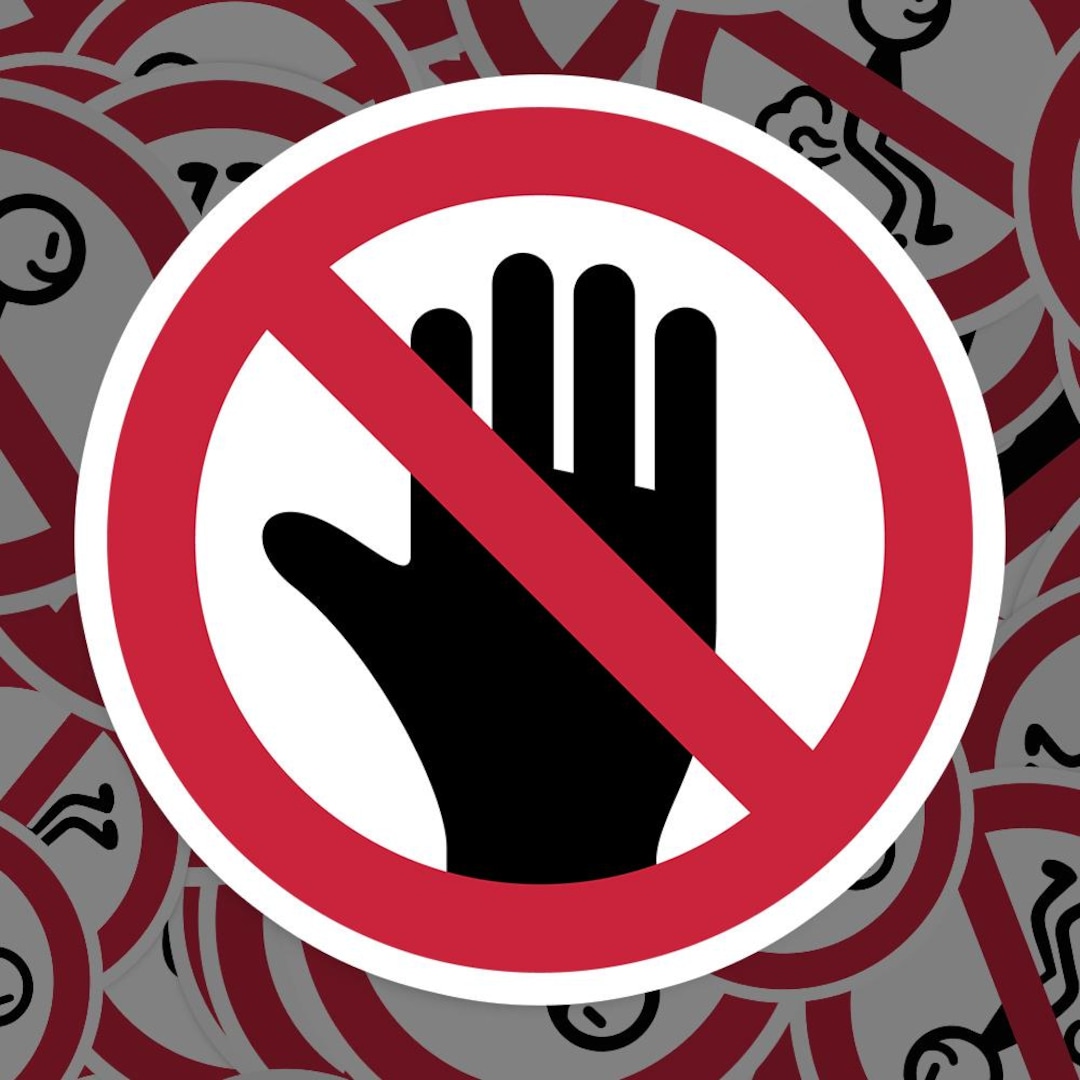 Do Not Enter Sticker, Warning Sign Vinyl Decal, for Laptop Car, Book ...