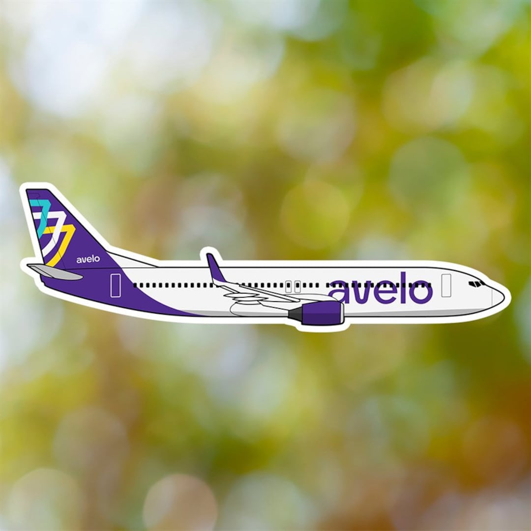 Boeing 737 Sticker, Avelo Airlines Airplane Sticker Waterproof for ...