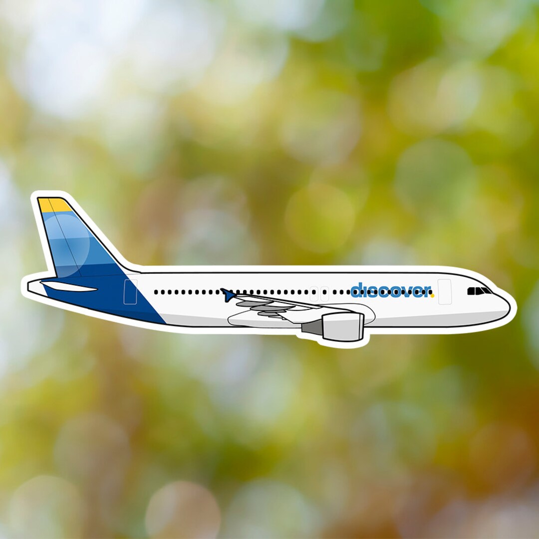 Airbus A320 Sticker, Discover Airlines Airplane Sticker Waterproof for ...