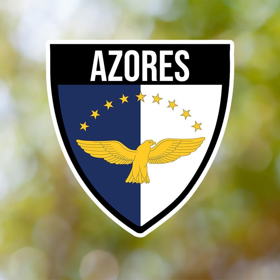 Azores Sticker Shield Waterproof for Laptop, Car, Book, Water Bottle ...