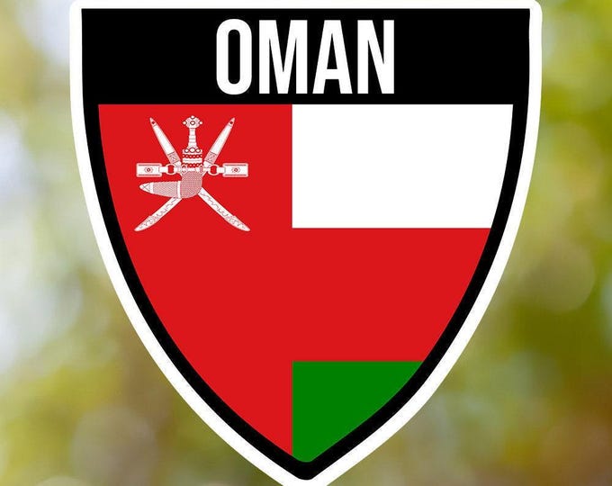 Oman Flag Emblem Stickers - Express Your Omani Pride With Style - Etsy