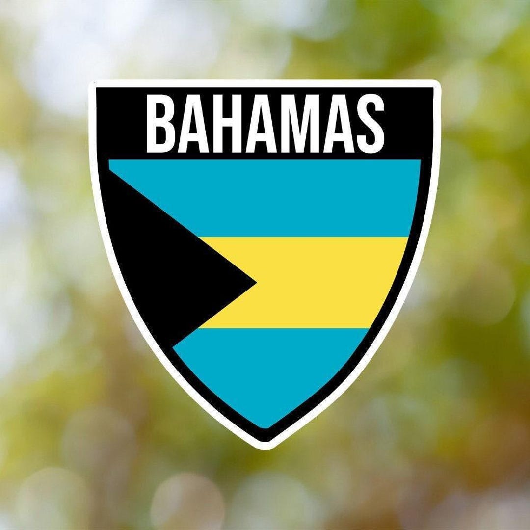 Bahamas Sticker Shield Waterproof for Laptop, Car, Book, Water Bottle ...