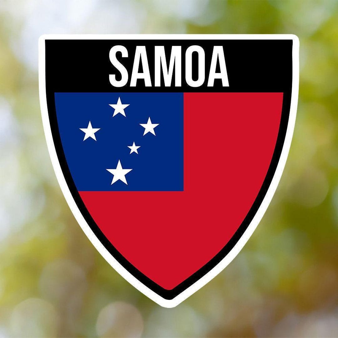 Samoa Sticker Shield Waterproof for Laptop, Car, Book, Water Bottle ...